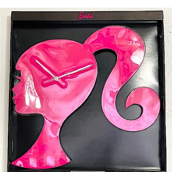 Mattel Barbie | Accents | Mattel Barbie Silhouette Pink Wall Hanging ...